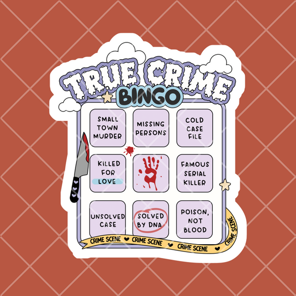 Stickers - True Crime Bingo – Beads by Boteo