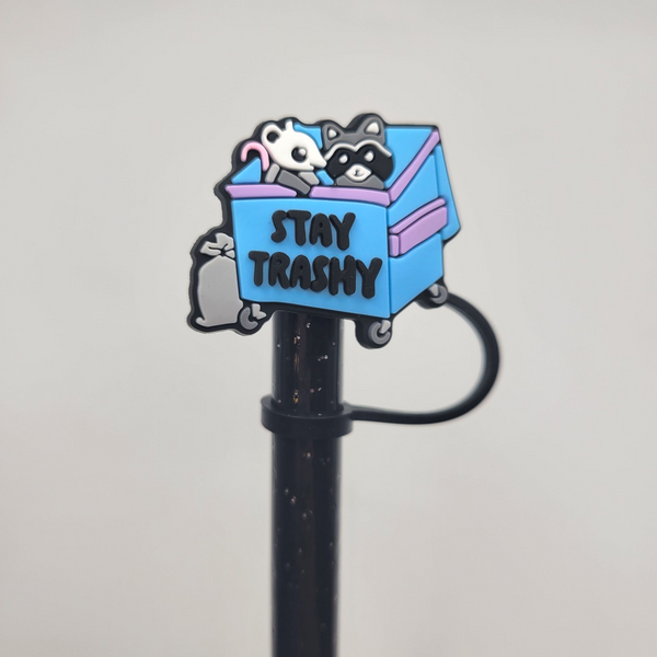 Straw Toppers - Stay Trashy – Beads by Boteo